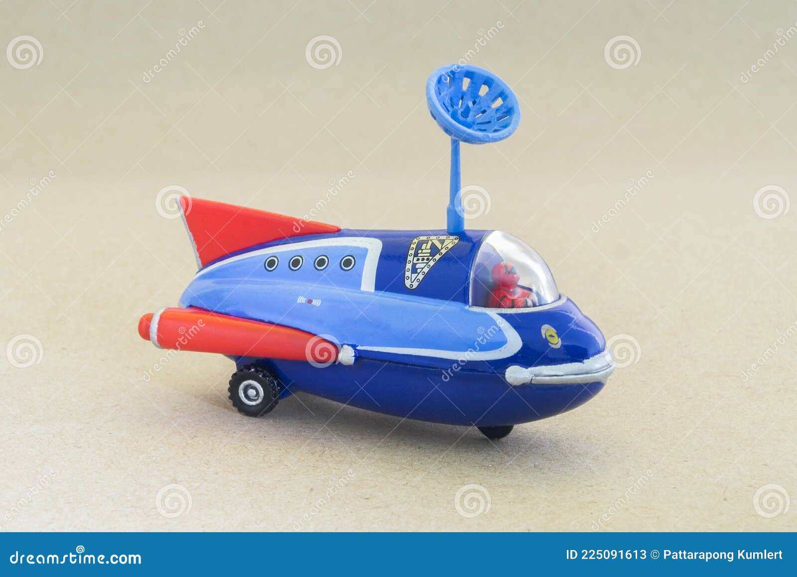 Vintage Space Ship Tin Toy Model Cut Out Stock Image - Image of fiction ...