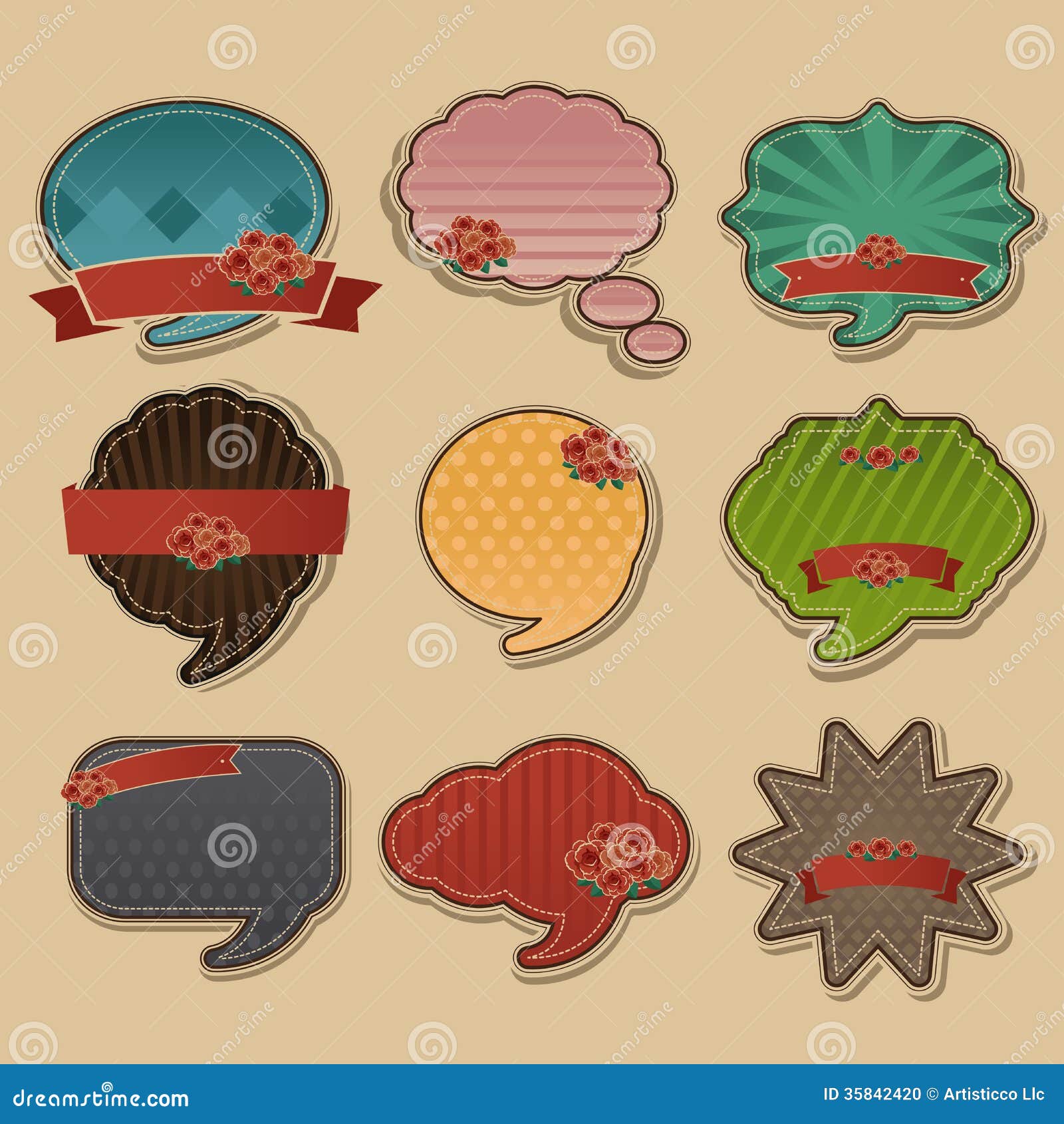 Vintage speech bubble stock vector. Illustration of text - 35842420