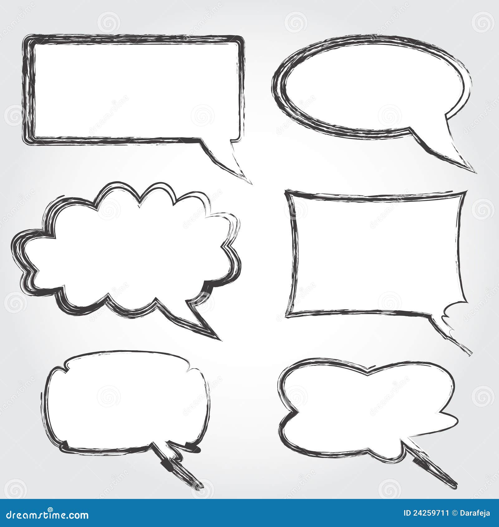 Vintage speech bubbles stock vector. Illustration of conversation ...