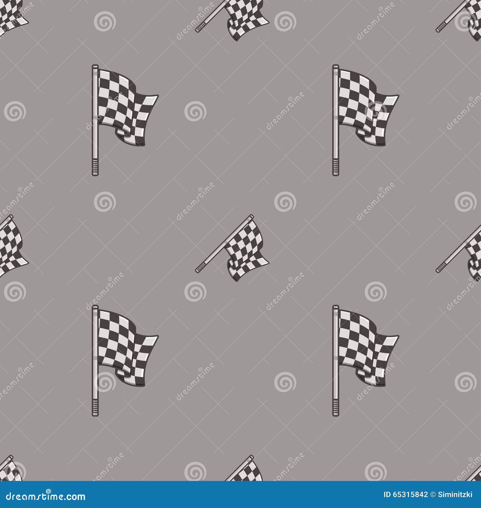 Vintage Speed Flag Pattern. Stock Vector - Illustration of checkered ...