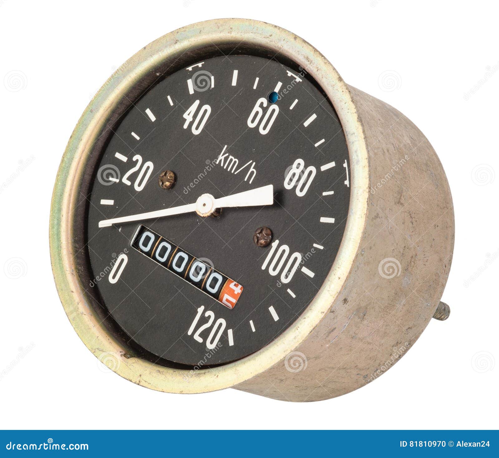 Vintage speedometer stock photo. Image of indicator, sensor - 81810970