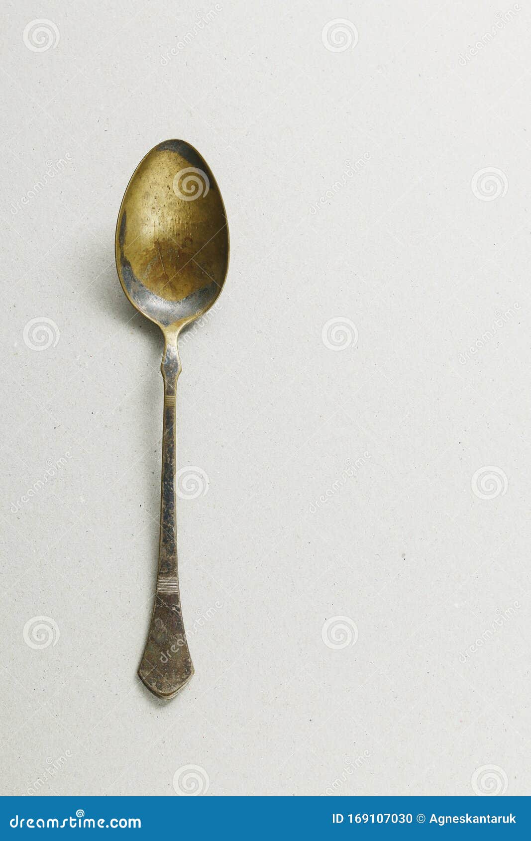 Vintage spoon on table stock photo. Image of hospitality - 169107030