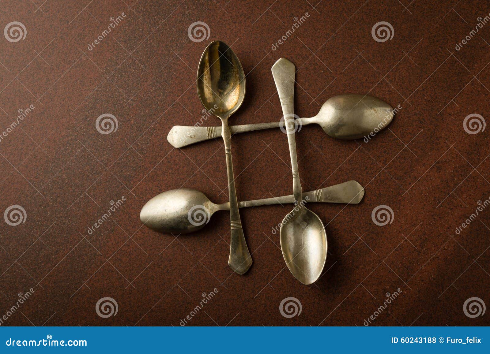 Vintage spoons stock photo. Image of flatware, retro - 60243188