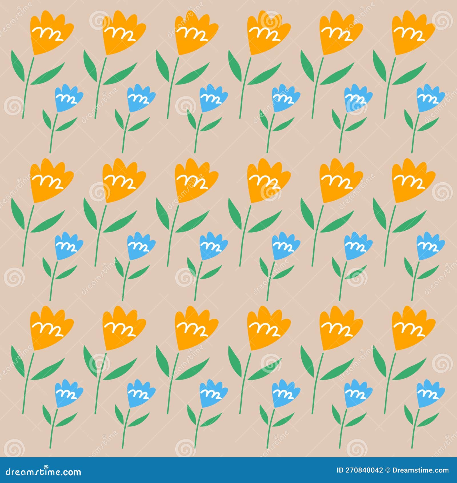 Vintage Spring Flowers Background, Pattern, Texture Stock Vector ...