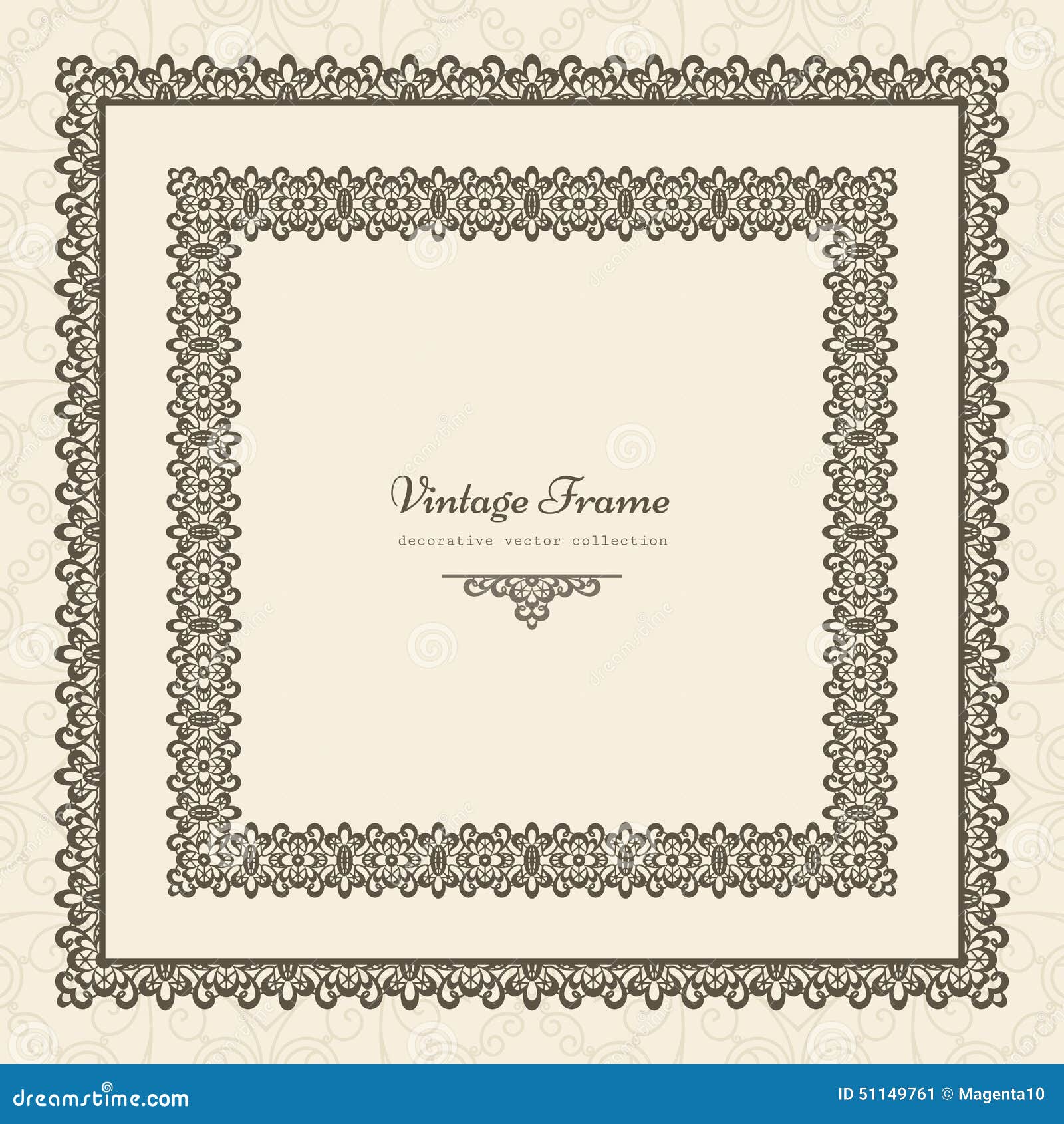Lace Vintage Borders And Frames Paper Frame Lace Borders Stock