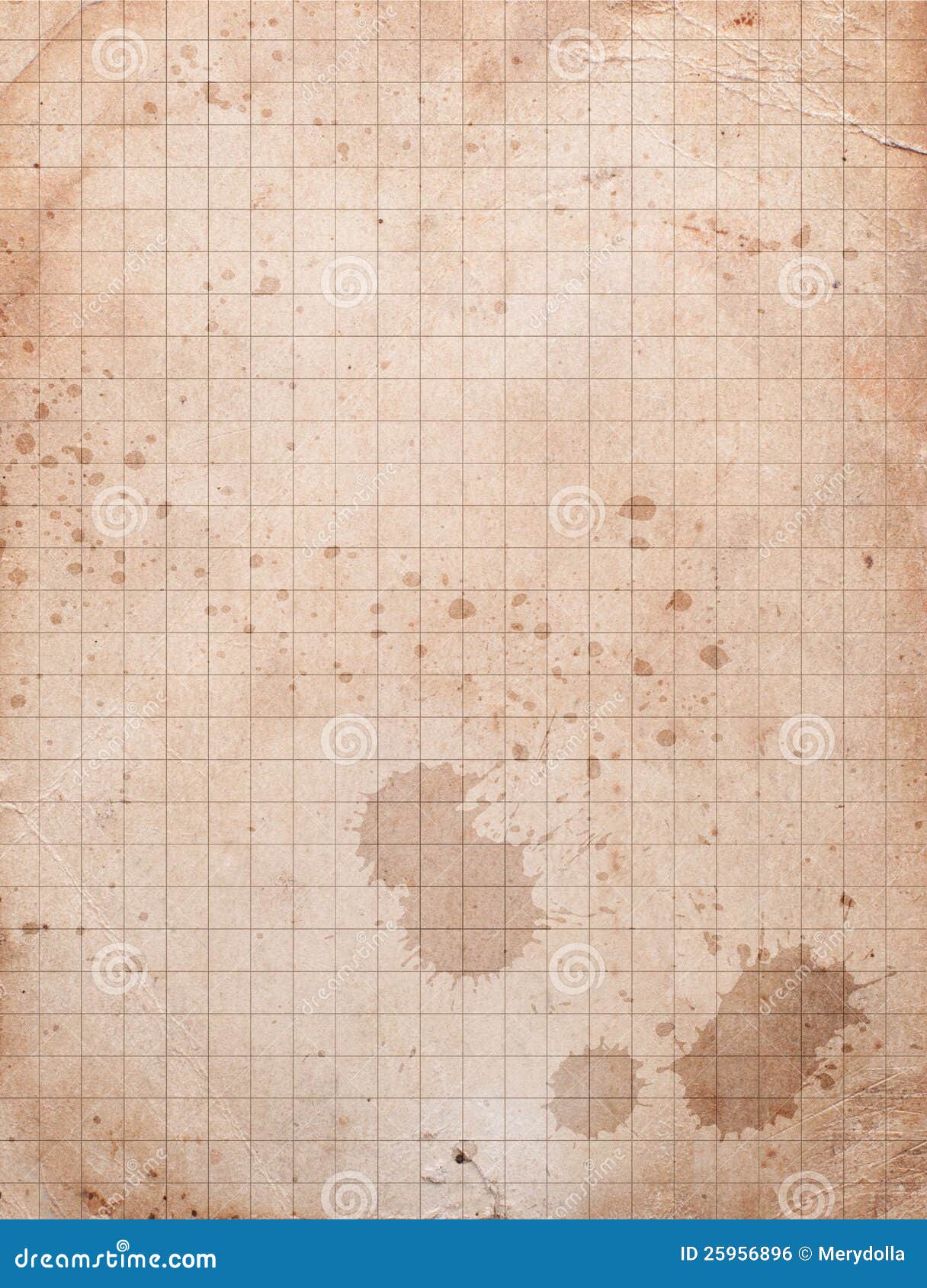 Vintage squared paper stock illustration. Illustration of closeup ...