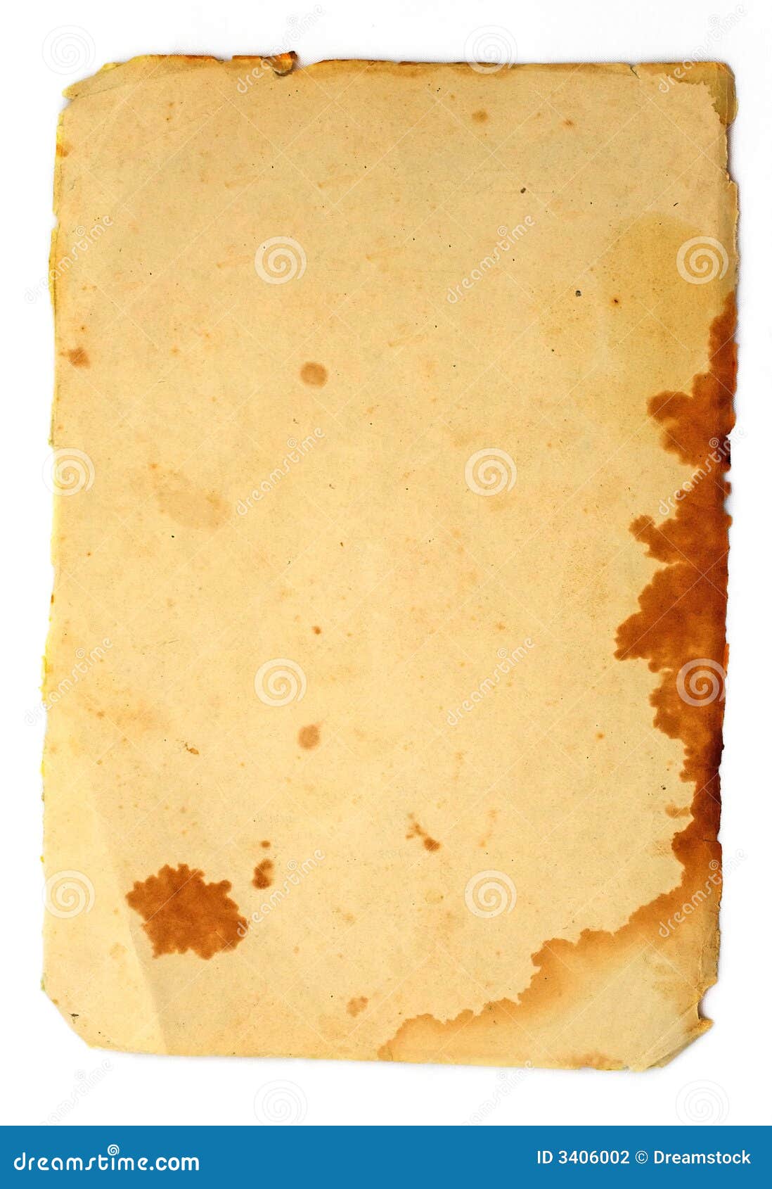 Old Stained Paper Texture With Vintage Borders. Stock Image ...