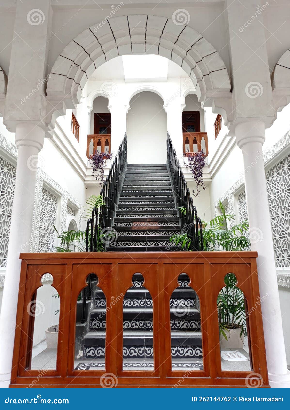 Vintage Stair in the Mosque Stock Photo - Image of column, building ...