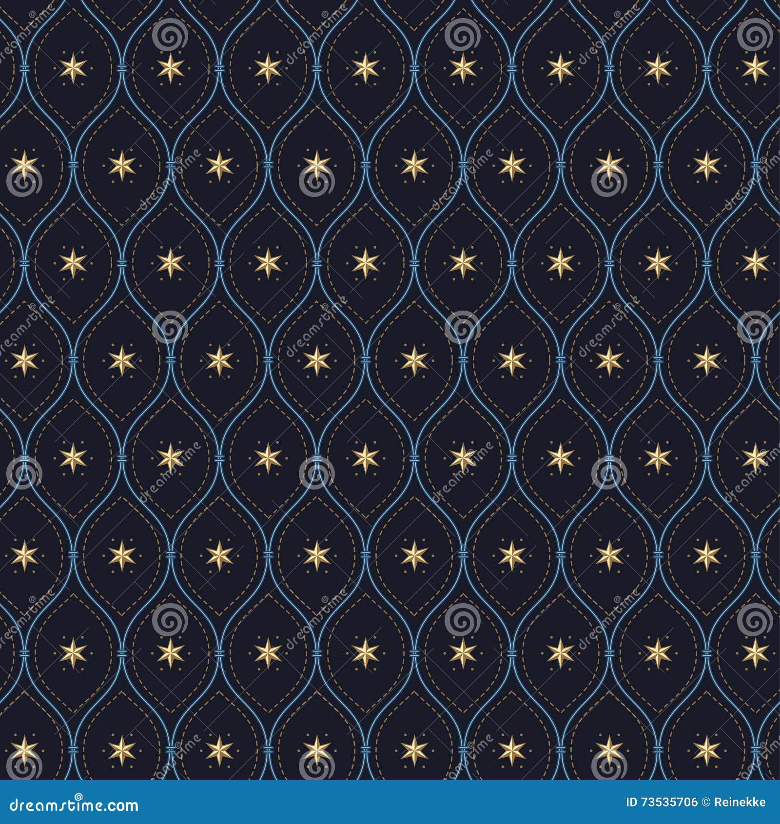 Vintage stars pattern stock vector. Illustration of symmetrical - 73535706