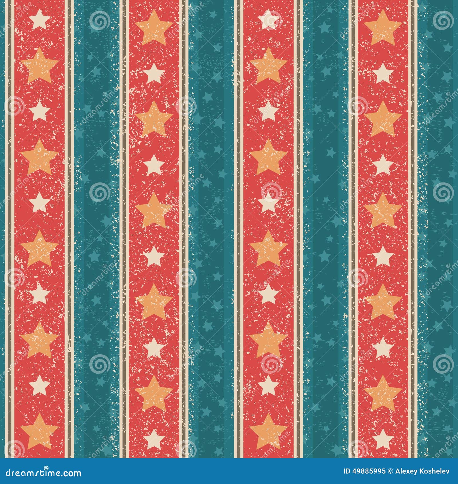 Vintage Stars Pattern stock vector. Illustration of wallpaper - 49885995