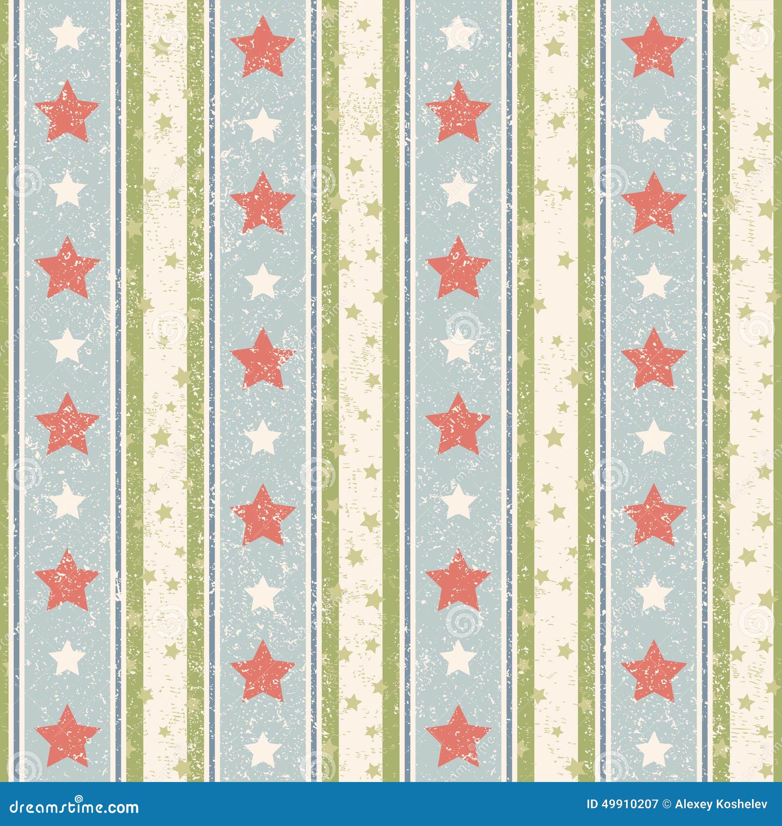 Vintage Stars Pattern stock vector. Illustration of stripes - 49910207