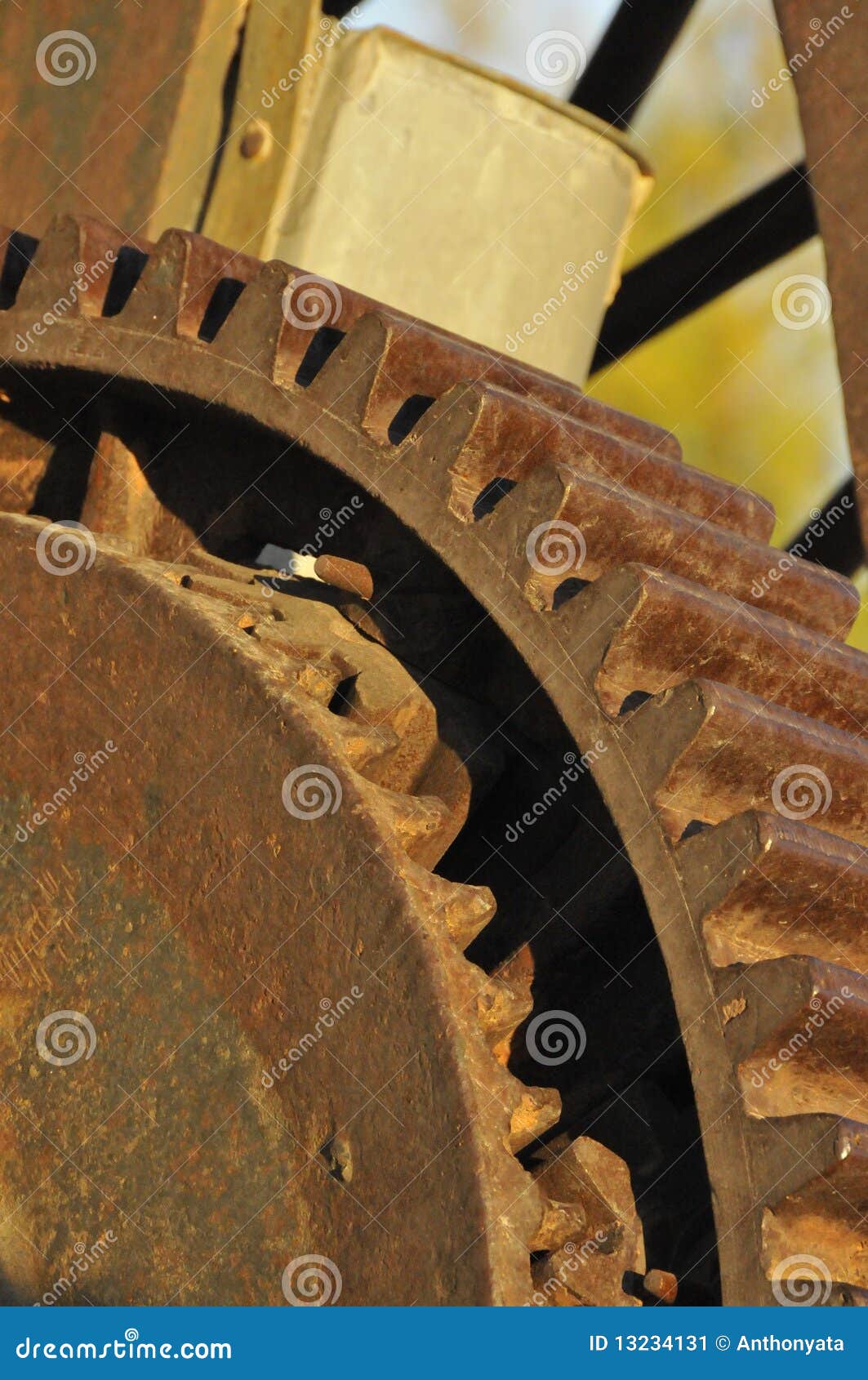 Vintage Steam Engine Gear 2 Stock Image - Image of gear, detail: 13234131