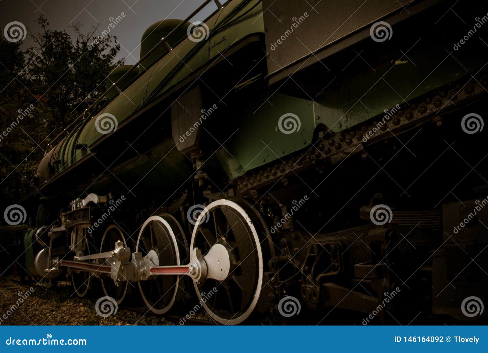 Vintage Steam Engine Locomotive Train Stock Photo - Image of railroad ...
