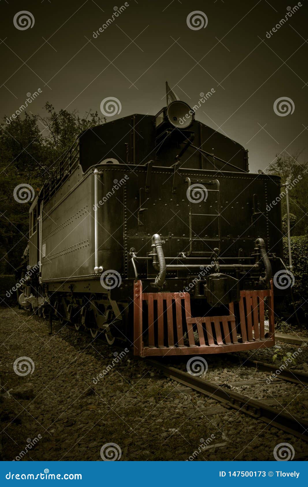 Vintage Steam Engine Locomotive Train Stock Image - Image of iron ...