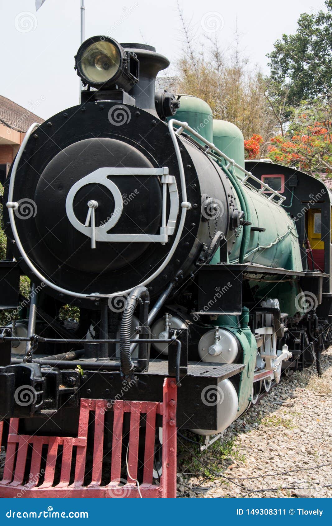 Vintage Steam Engine Locomotive Train Stock Image - Image of historical ...
