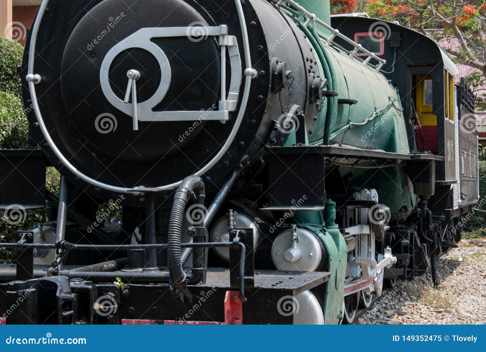 Vintage Steam Engine Locomotive Train Stock Image - Image of iron ...