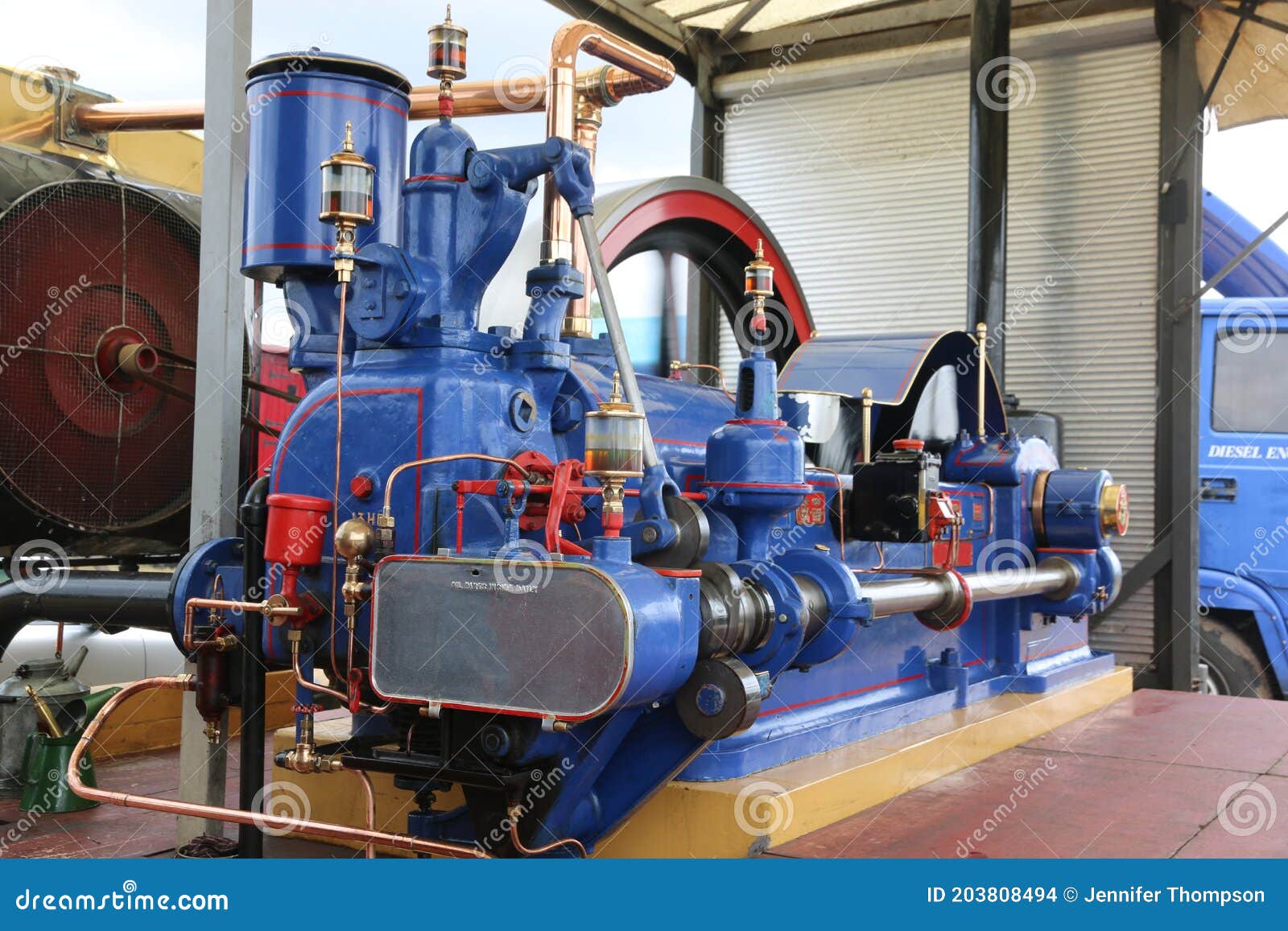 Vintage steam engine stock photo. Image of steam, vintage - 203808494