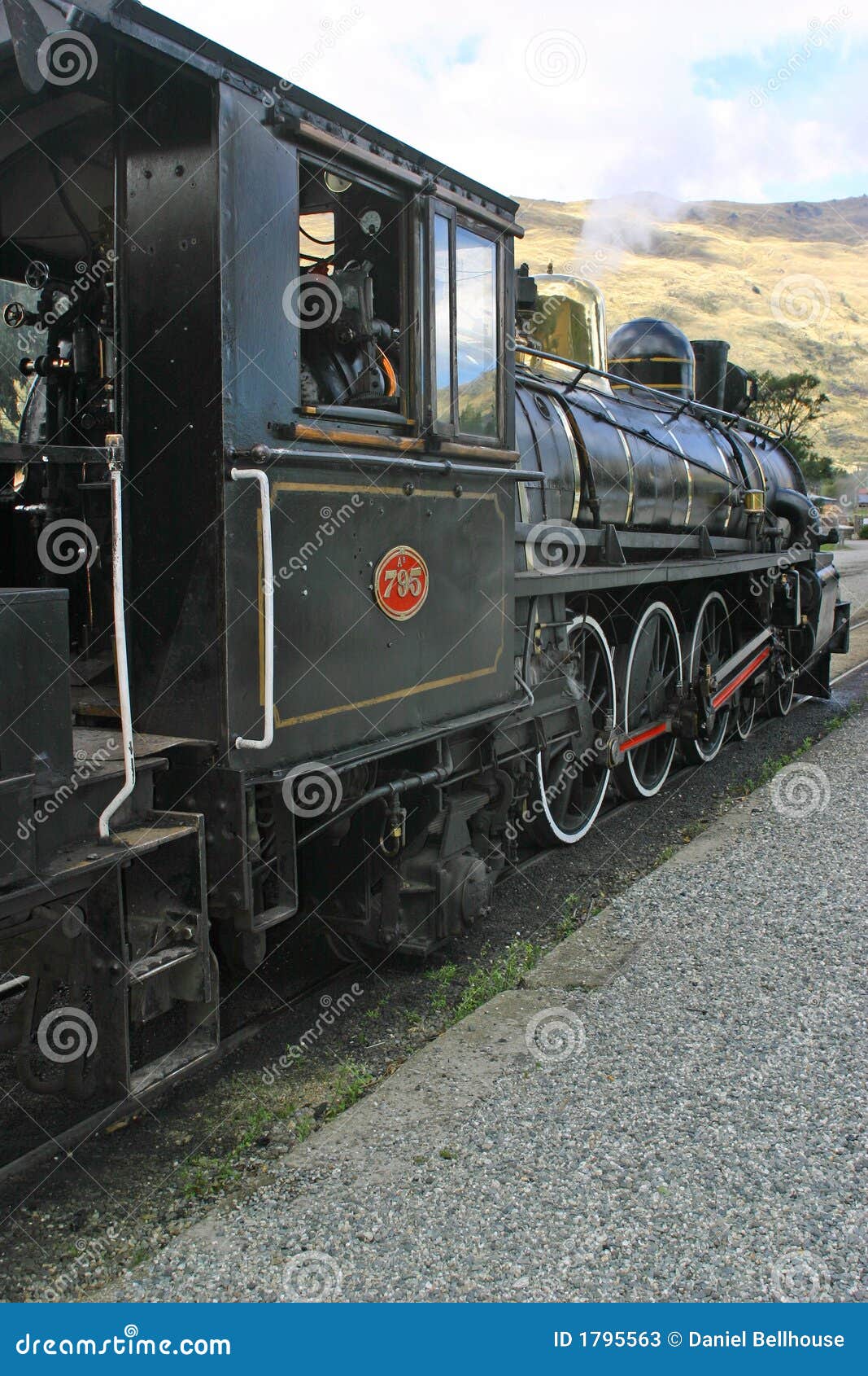 Vintage steam locomotive stock image. Image of classic - 1795563
