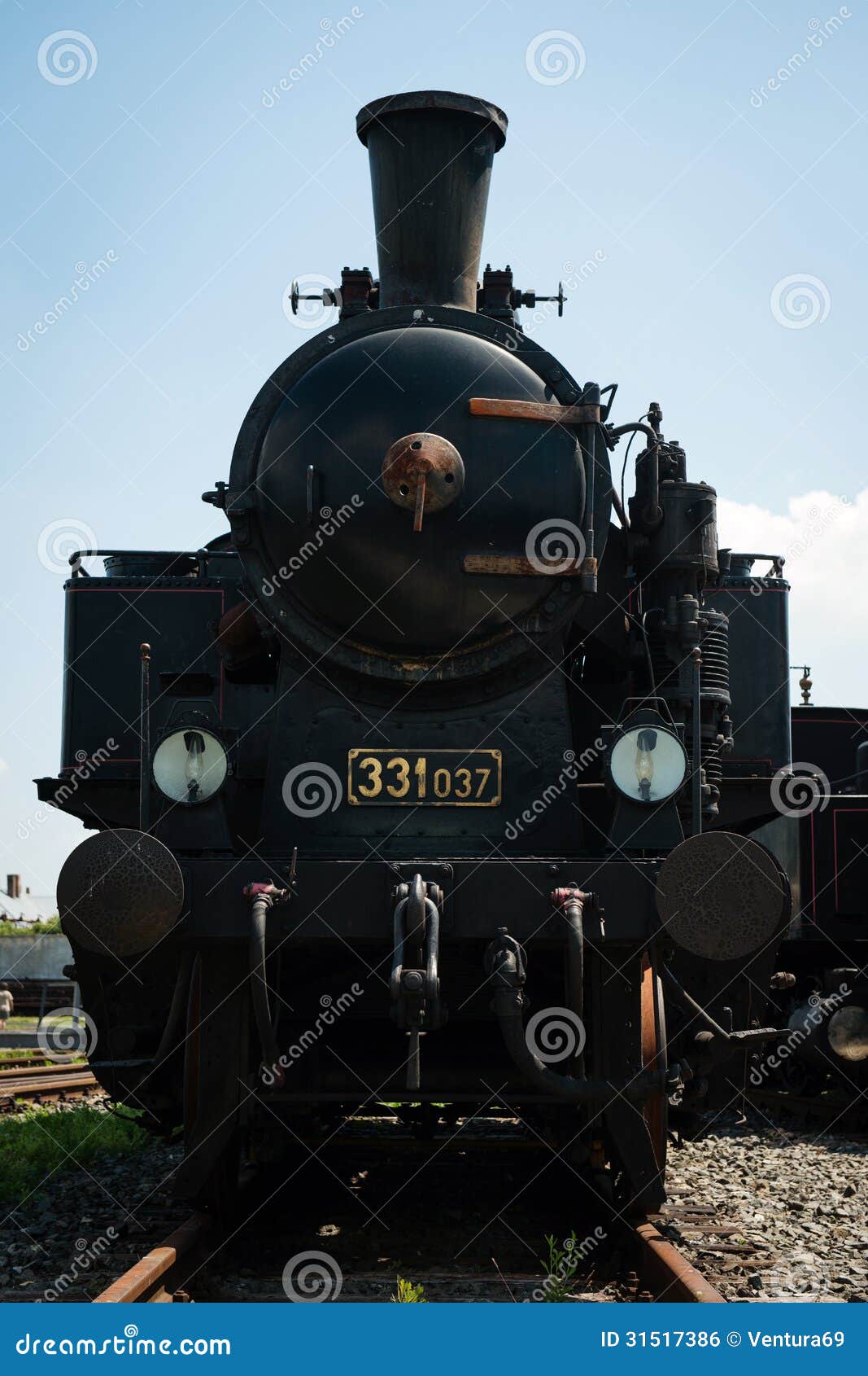 Vintage steam locomotive stock photo. Image of historical - 31517386