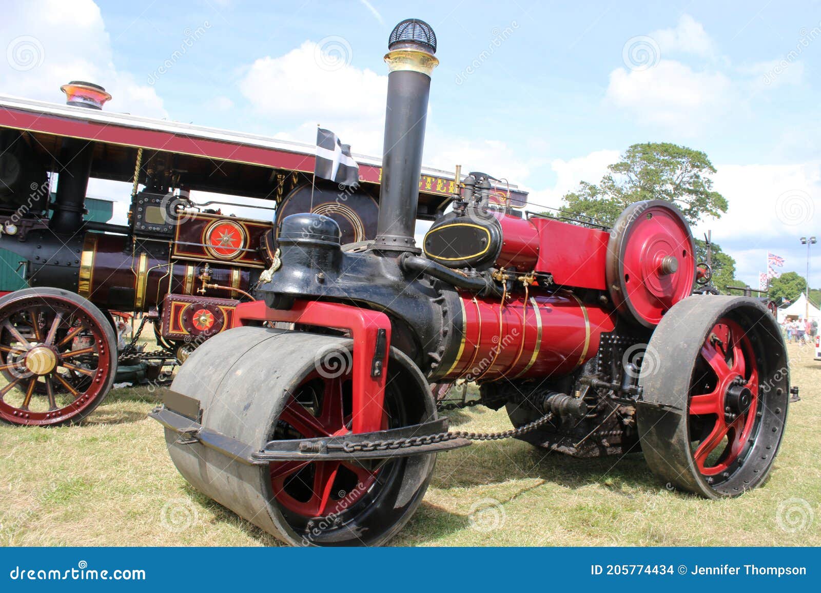 Vintage Steam Traction Engine Editorial Stock Image - Image of machine ...