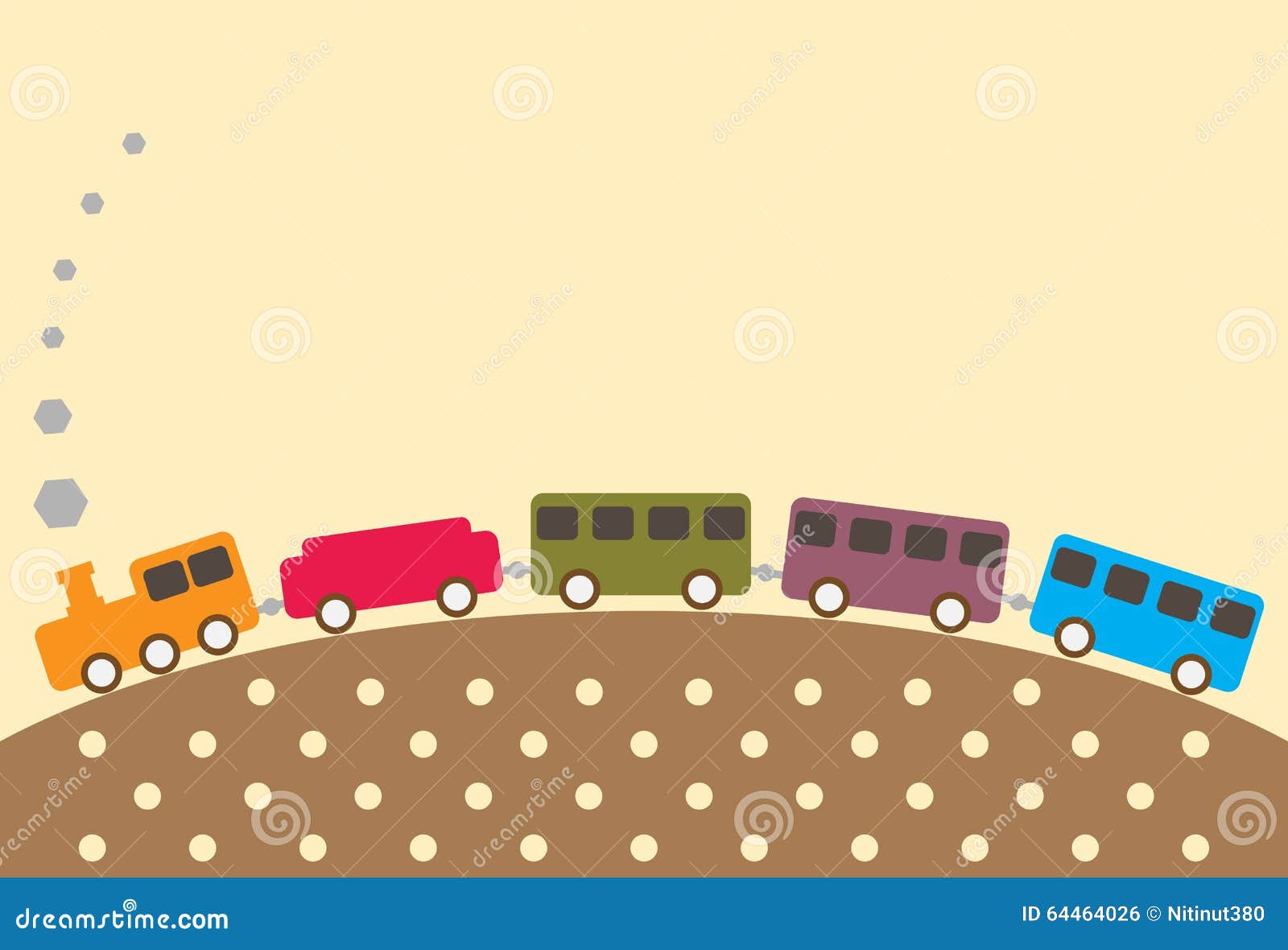Vintage Steam Train Pattern Stock Illustration - Illustration of steam ...