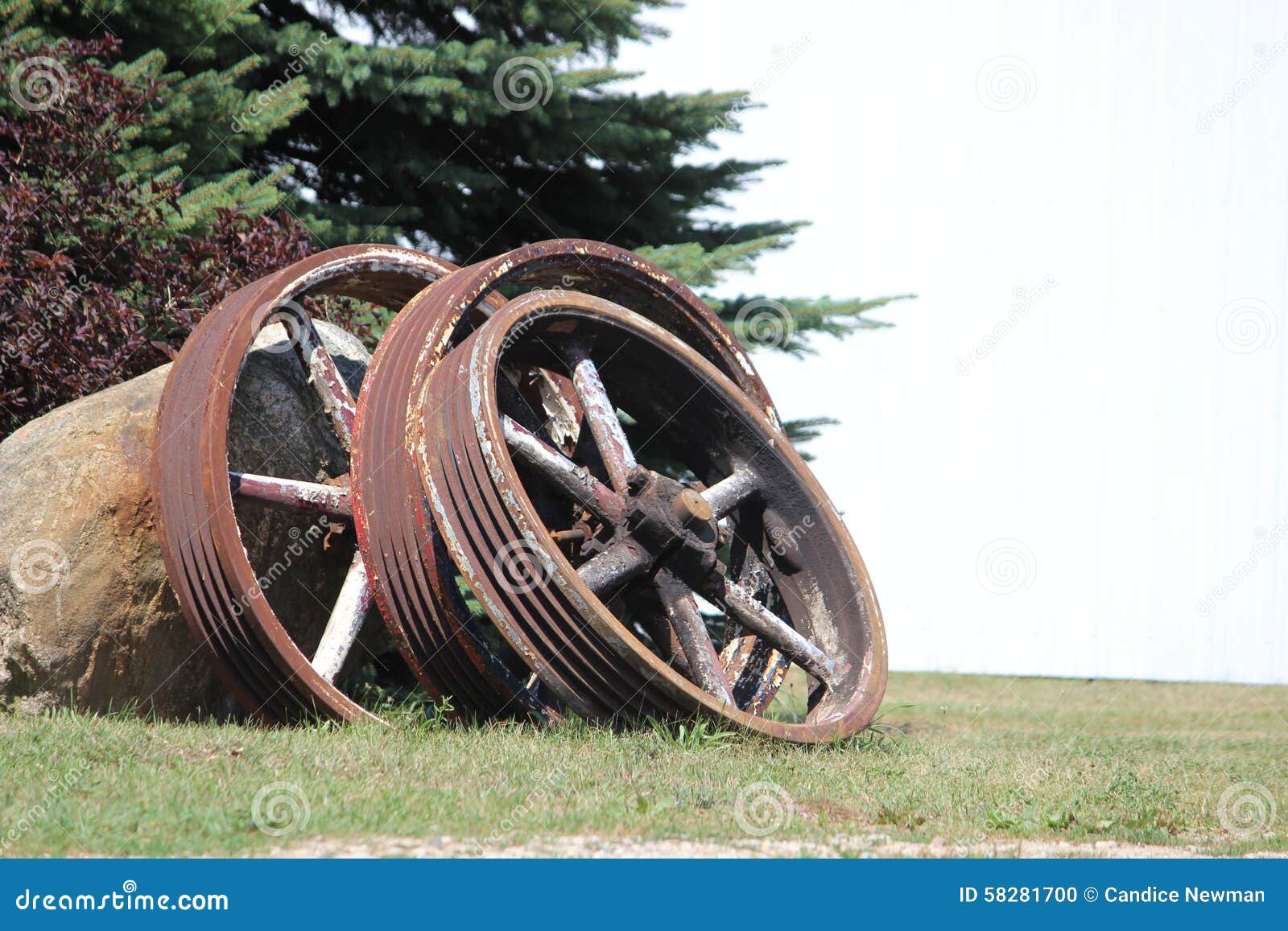Vintage Steel Wheels Up Close Stock Photo | CartoonDealer.com #58281700
