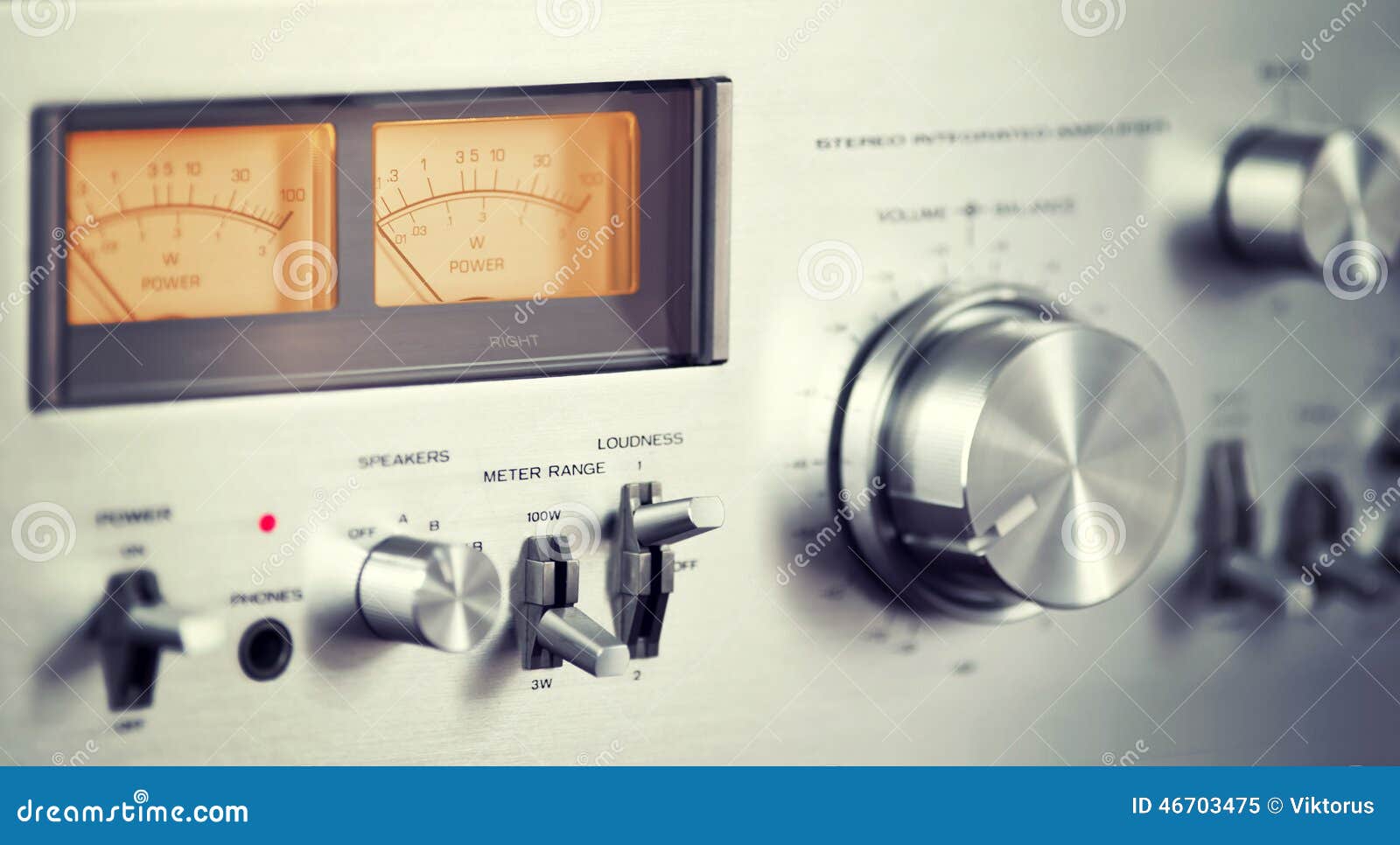 Vintage Stereo Audio Amplifier Front Panel Volume Knob Stock Image ... Vintage Stereo Audio Amplifier Front Panel Volume Knob Stock Image ...