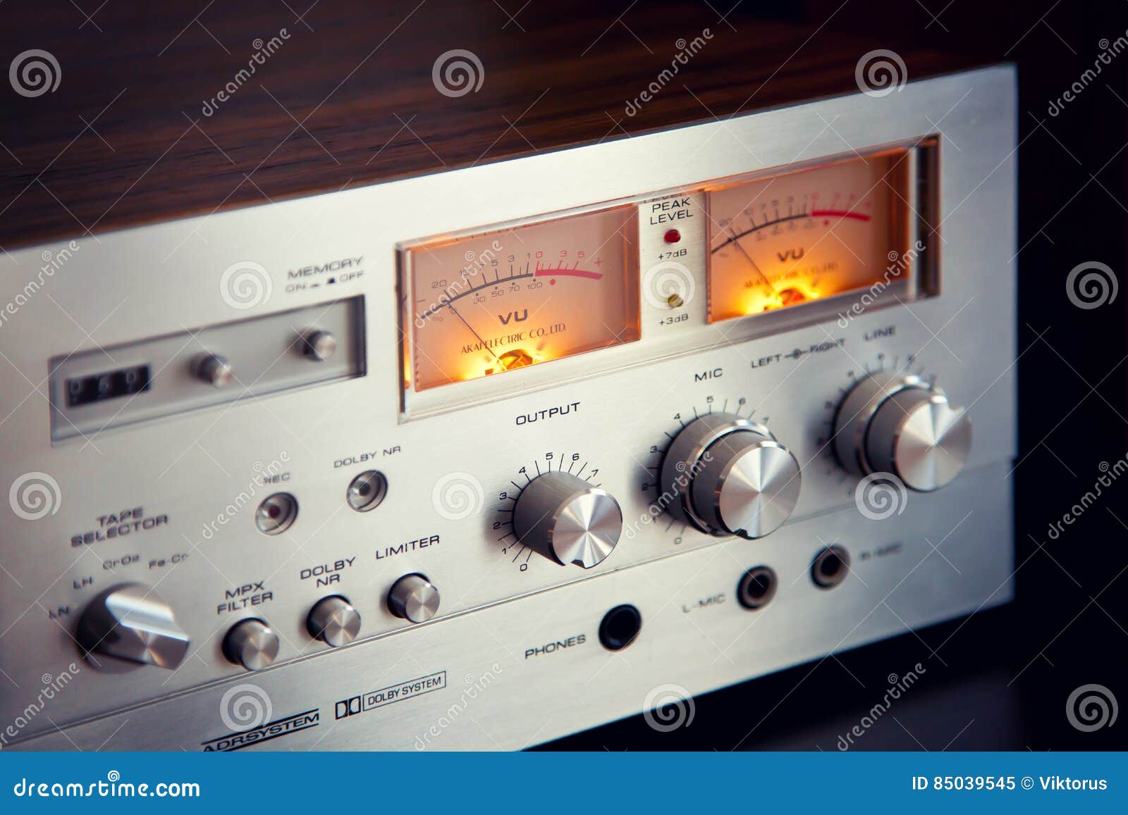 Vintage Stereo Cassette Tape Deck Player Recorder Editorial Image ...