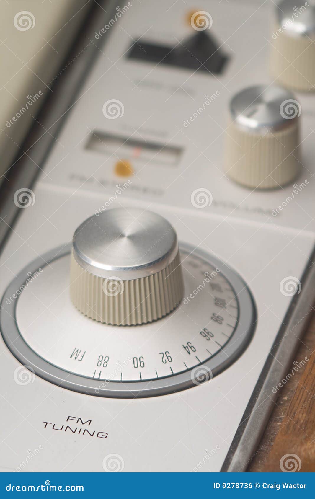 Vintage stereo knobs stock photo. Image of tuner, player - 9278736