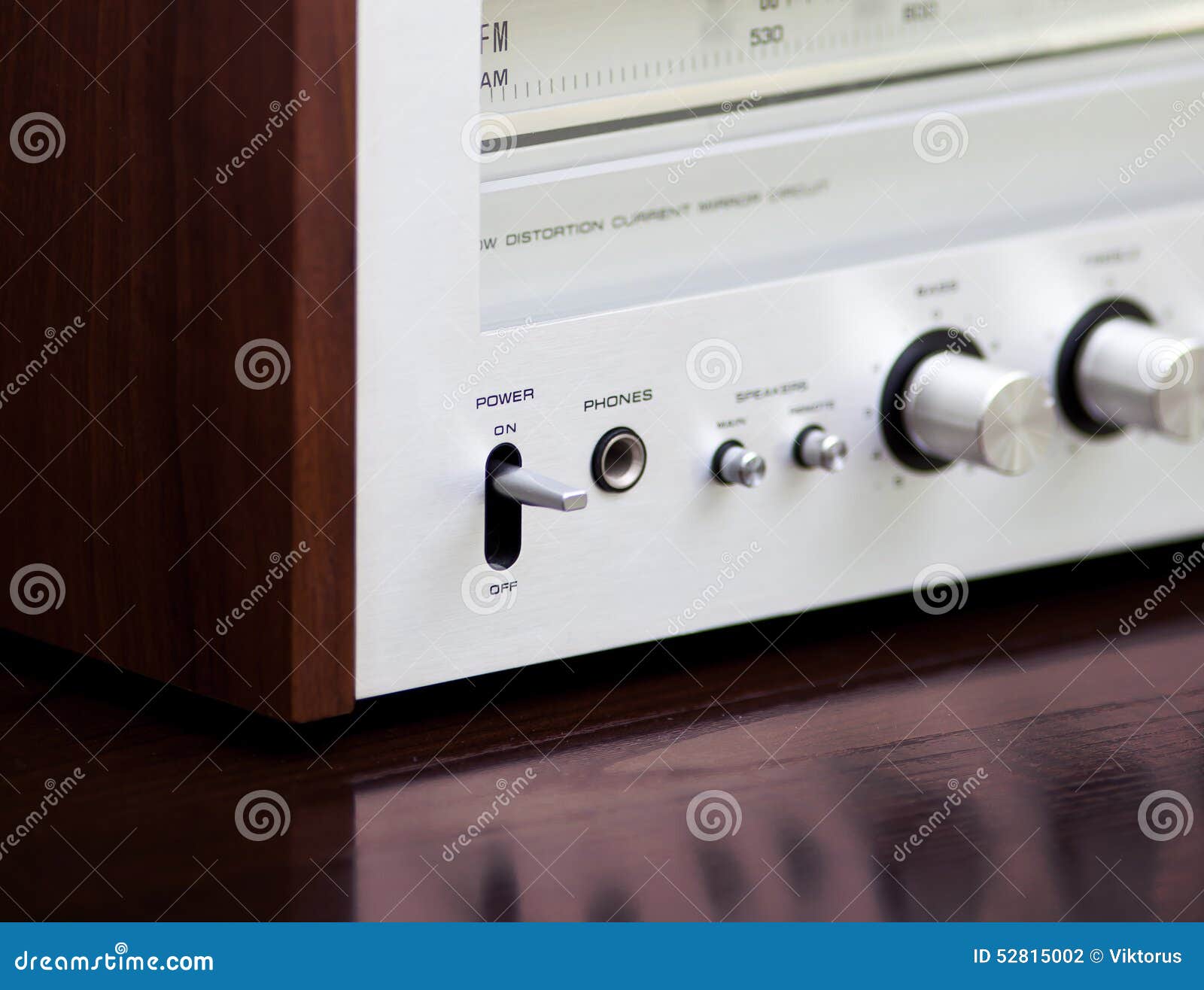Vintage Stereo Radio Receiver Stock Photo - Image of metal, receiver ...