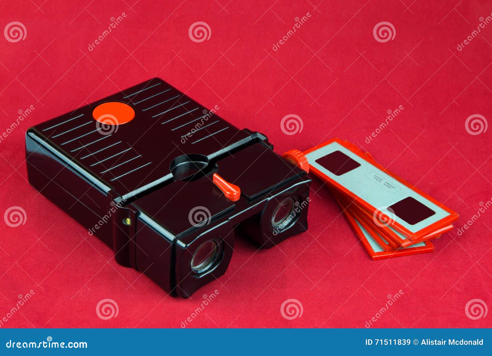 Vintage Stereo Slide Viewer and Slides Stock Image - Image of outdated ...