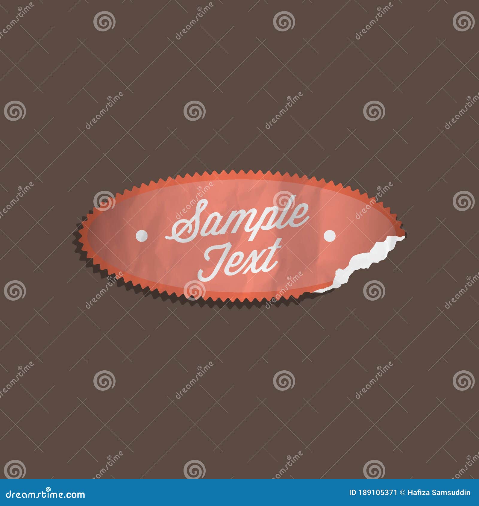Vintage Sticker. Vector Illustration Decorative Design Stock Vector ...