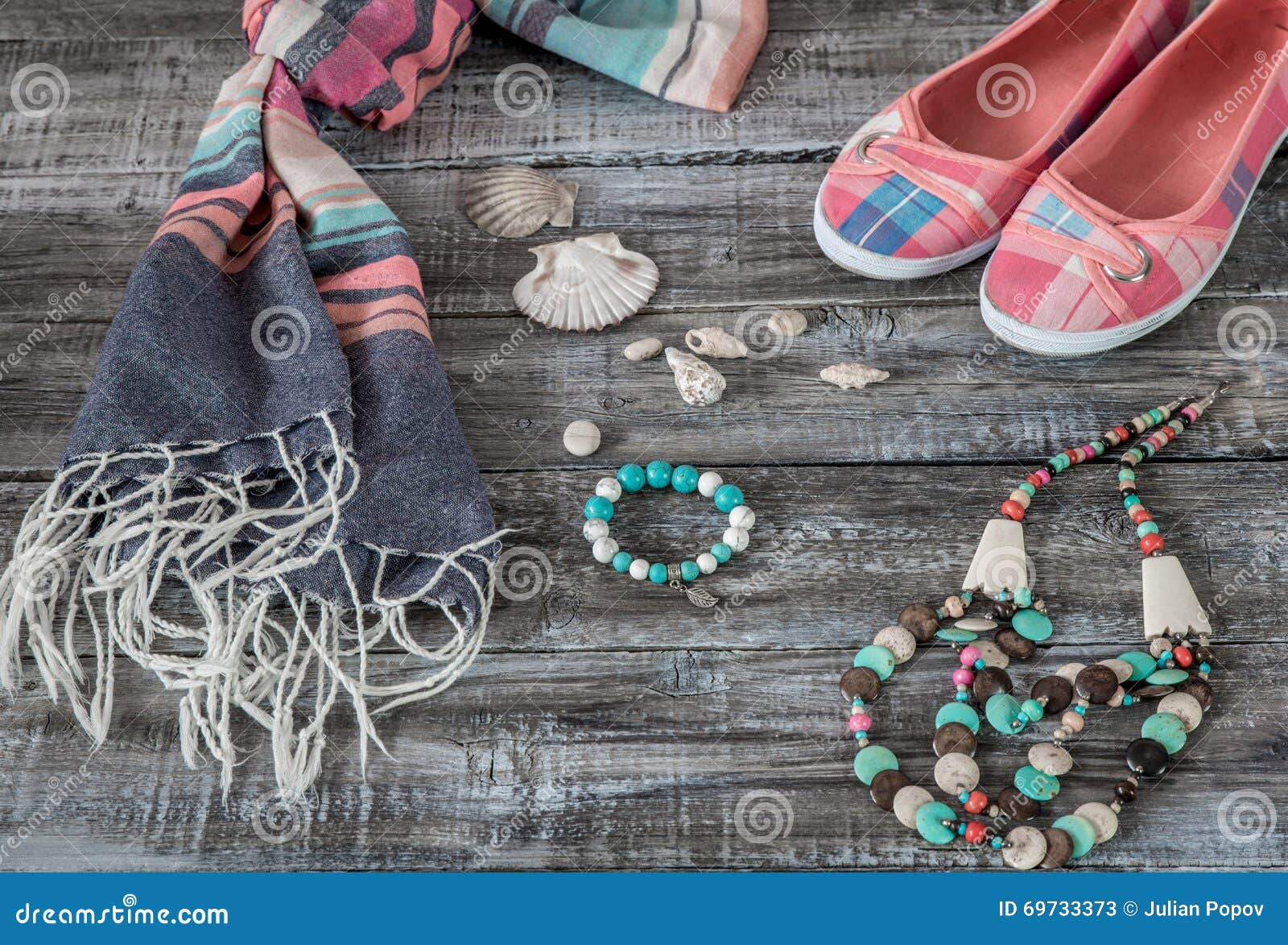 Vintage Still Life of Random Objects of Modern Woman Stock Image ...