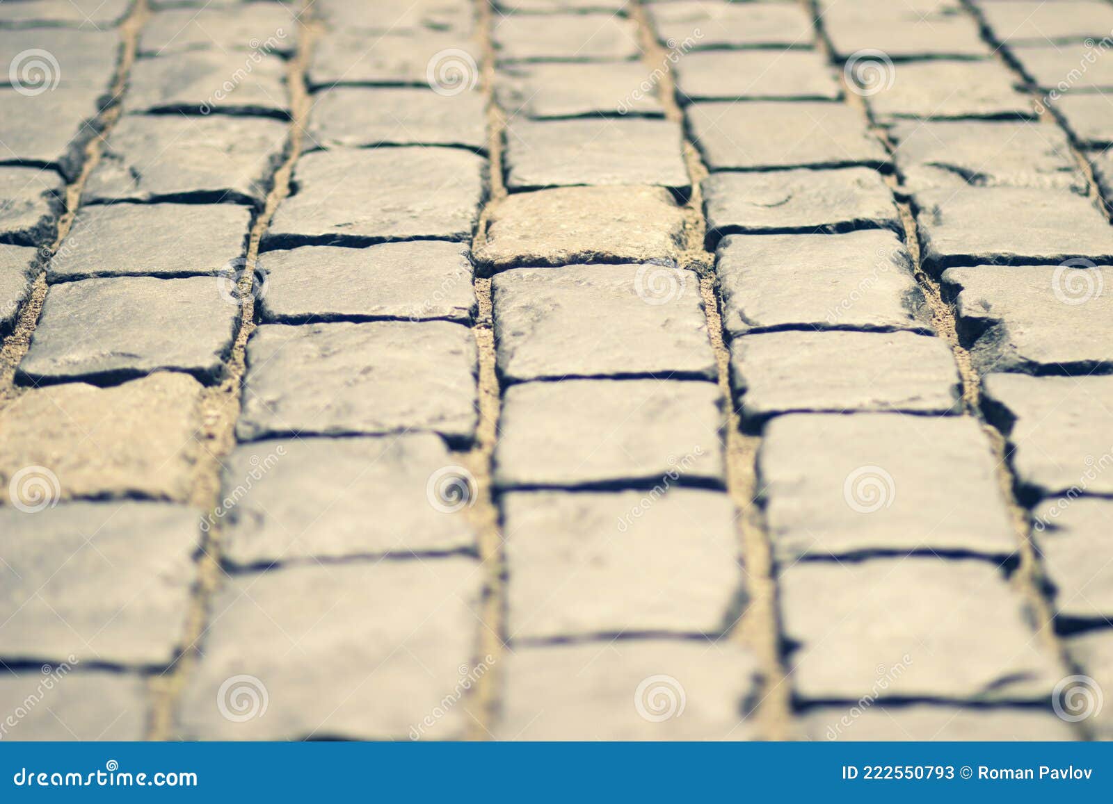 Vintage Pavement Made of Rubble Stone in the Old Town Stock Image ...