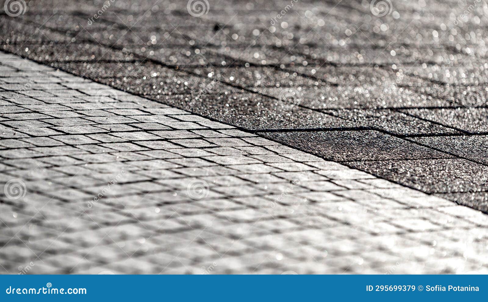 Vintage Stone Tile Road without People Stock Image - Image of brick ...