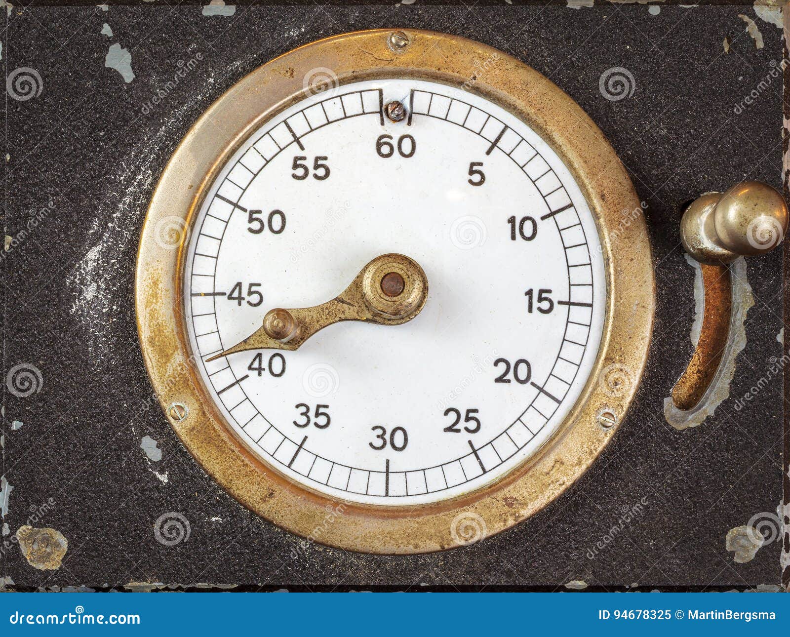 Vintage Stopwatch with Seconds Indicator Stock Image - Image of classic ...