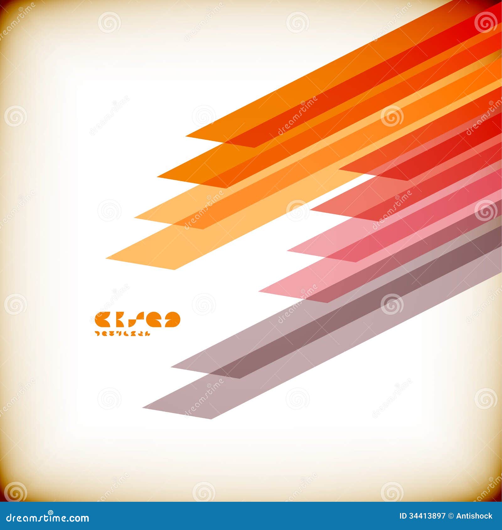 Vintage Straight Lines Design Template Stock Vector - Illustration of ...