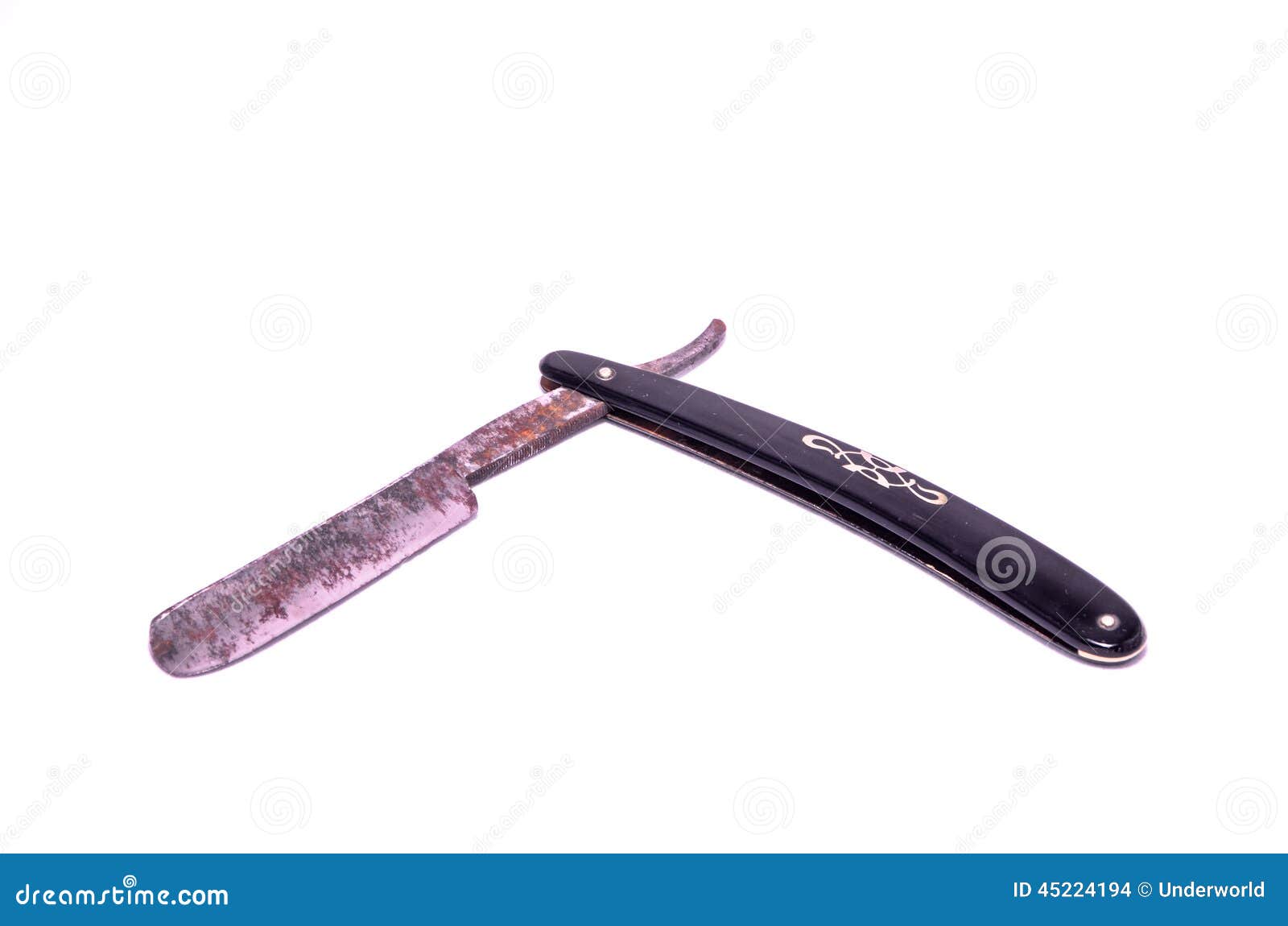 Vintage Straight Razor stock photo. Image of isolated - 45224194