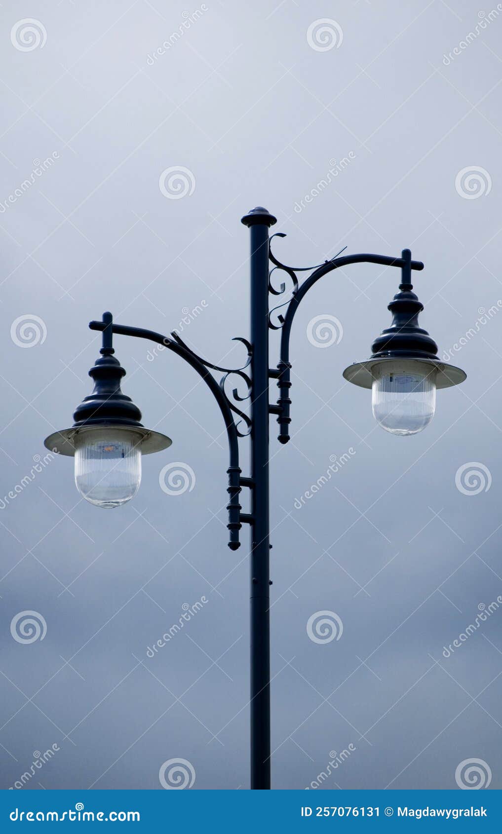 Vintage Street Lamp Close Up. Stock Image - Image of fashioned, shot ...