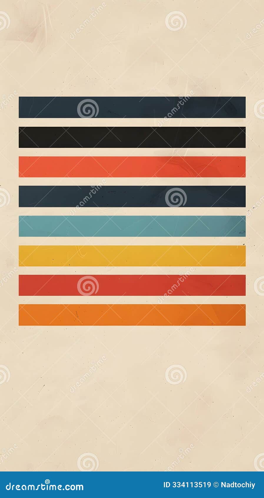Retro Stripes Pattern in Bold Colors on Light Background Stock Image ...