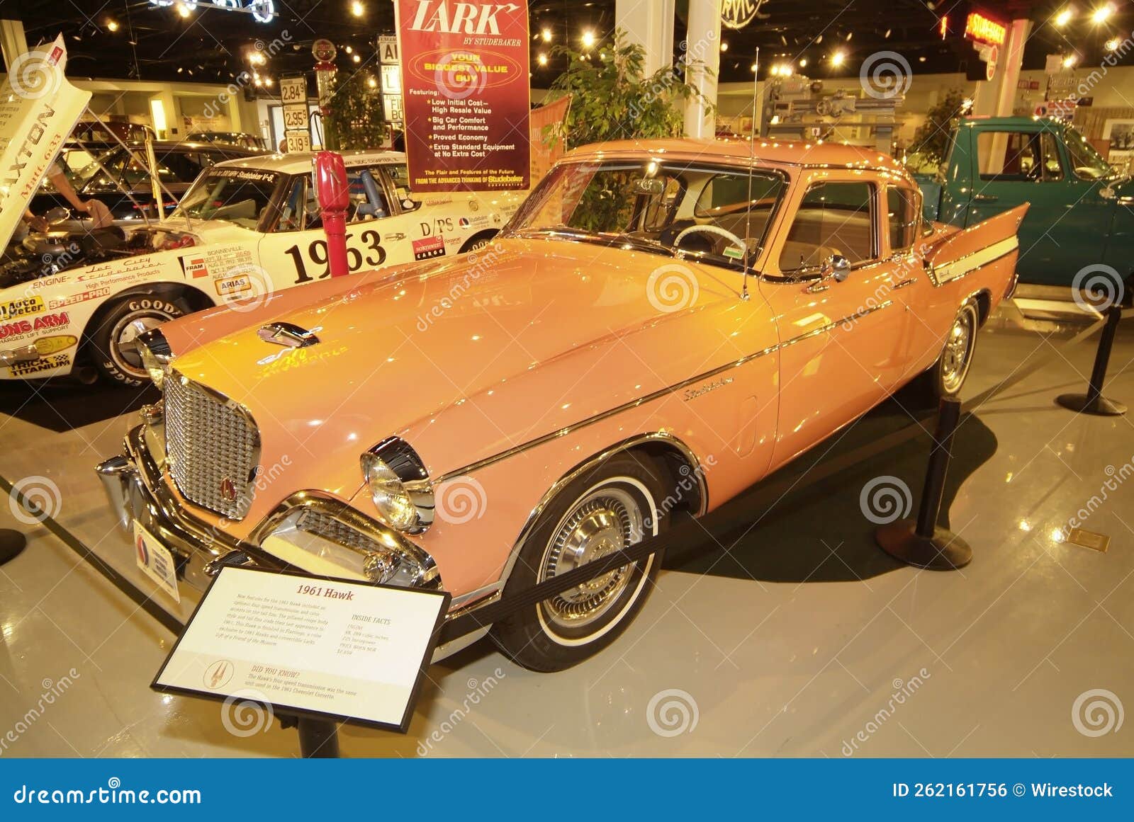 A Classic Studebaker Hawk on Display at the Studebaker Museum Editorial ...