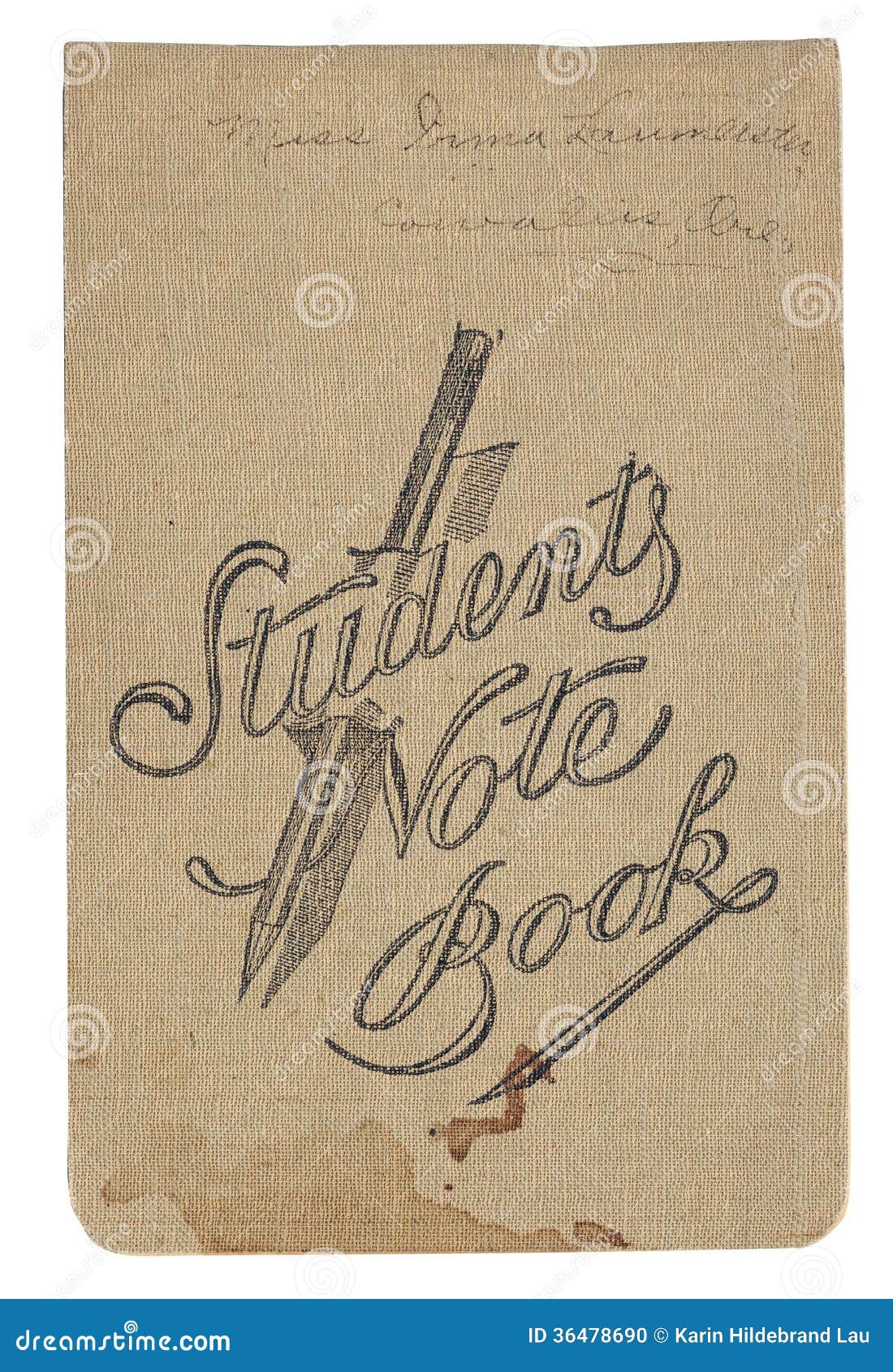 Vintage Student s Notebook stock photo. Image of notebook - 36478690