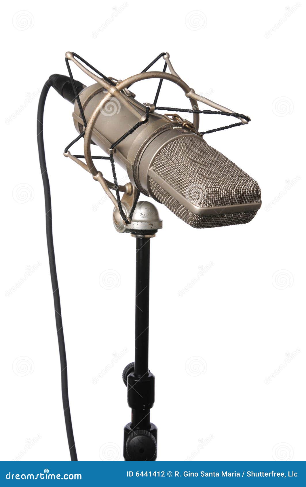Vintage Studio Microphone stock photo. Image of sing, vintage - 6441412