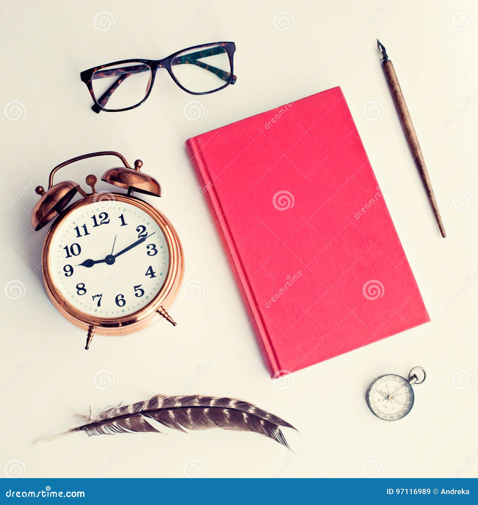 Vintage study items stock image. Image of geek, board - 97116989