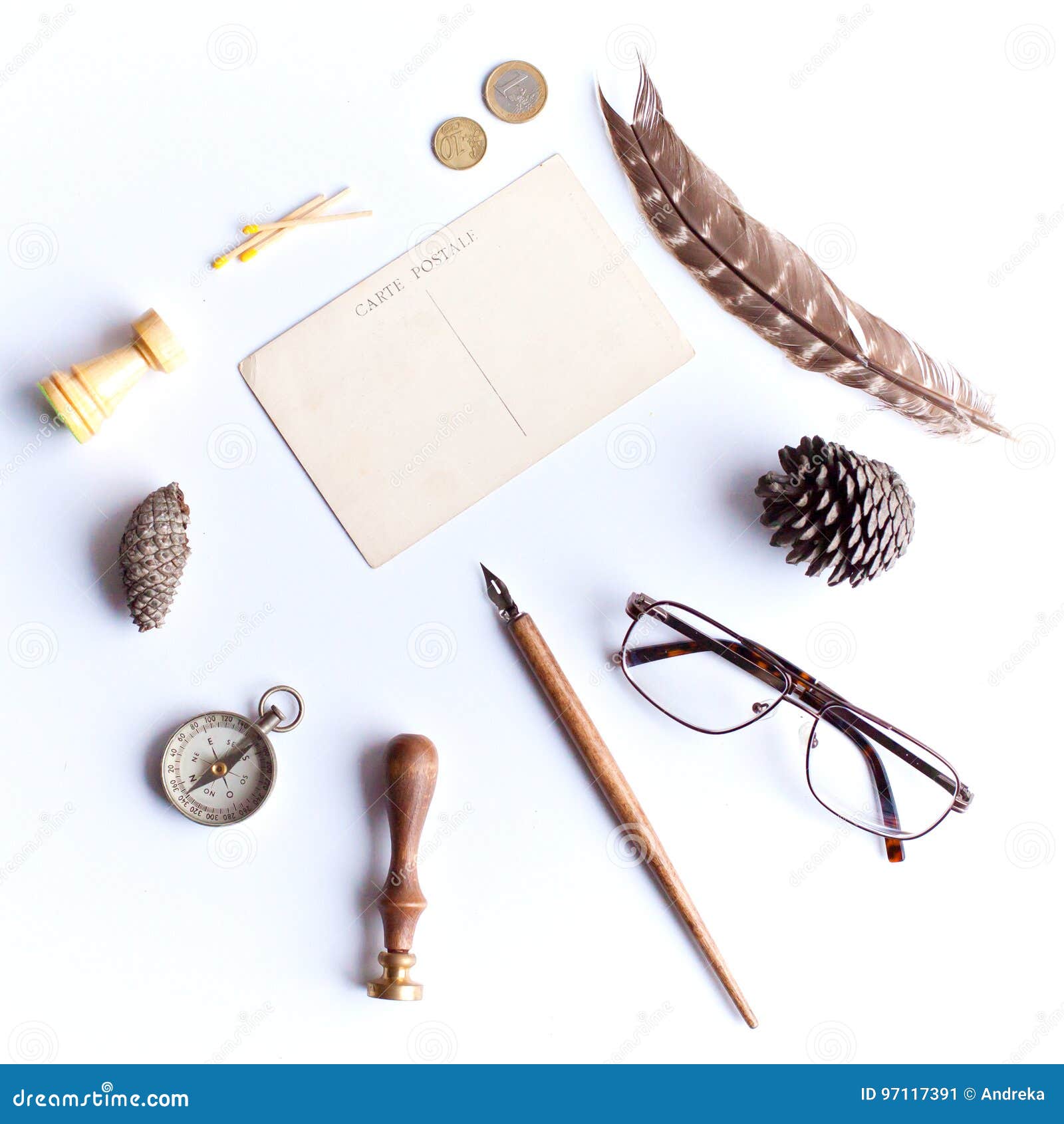 Vintage study items stock image. Image of books, intelligent - 97117391