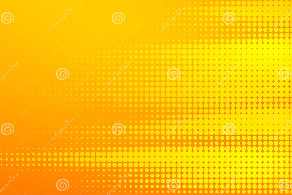 Vintage Style Abstract Halftone Texture Yellow Backdrop Design Stock ...