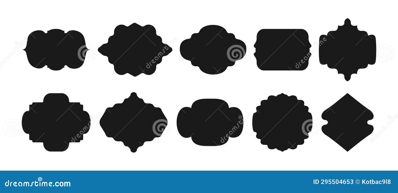 Vintage Style Black Labels and Frames. Stock Vector - Illustration of ...