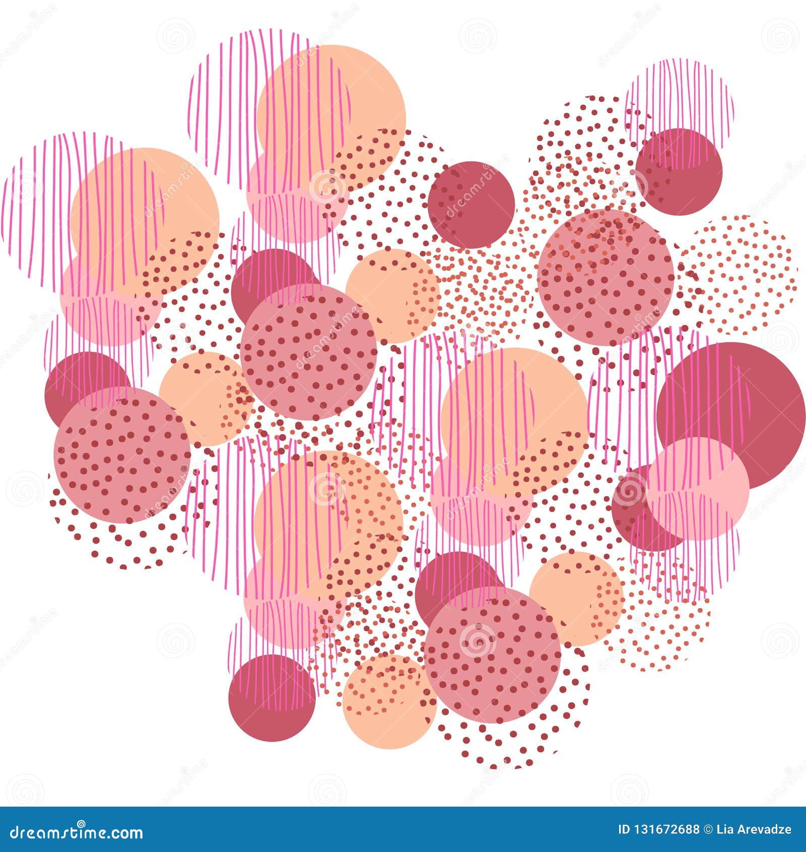 Vintage Style Circle Geometry Background. Vector Illustration Surface ...