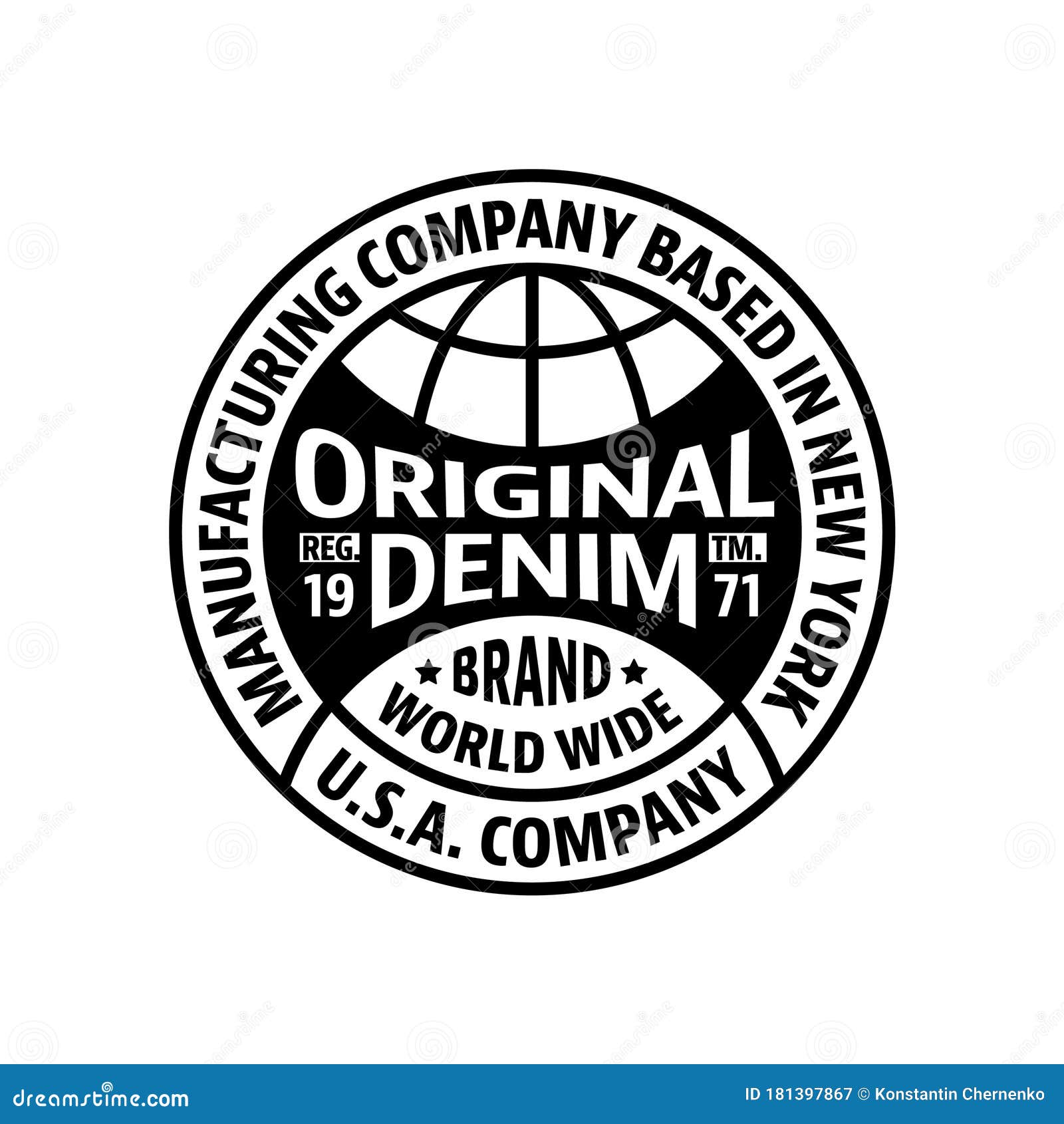 Vintage Style Circular Logo Design Template. Vector Illustration Stock ...