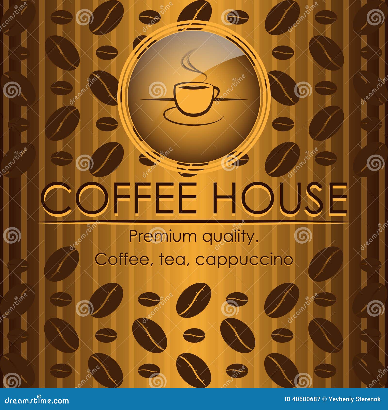 Vintage Style Coffe House Menu Cover Stock Vector - Illustration of ...